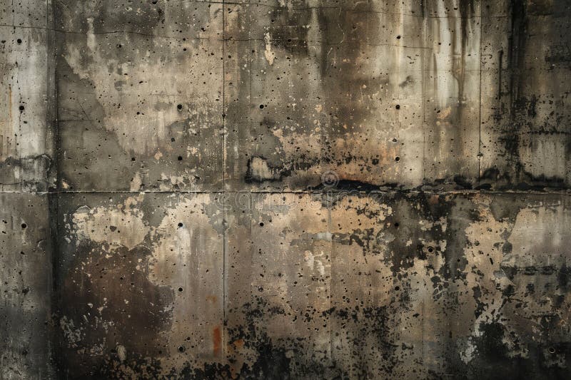 Image of Old Grey Concrete Bunker Wall. Texture for Background Usage ...