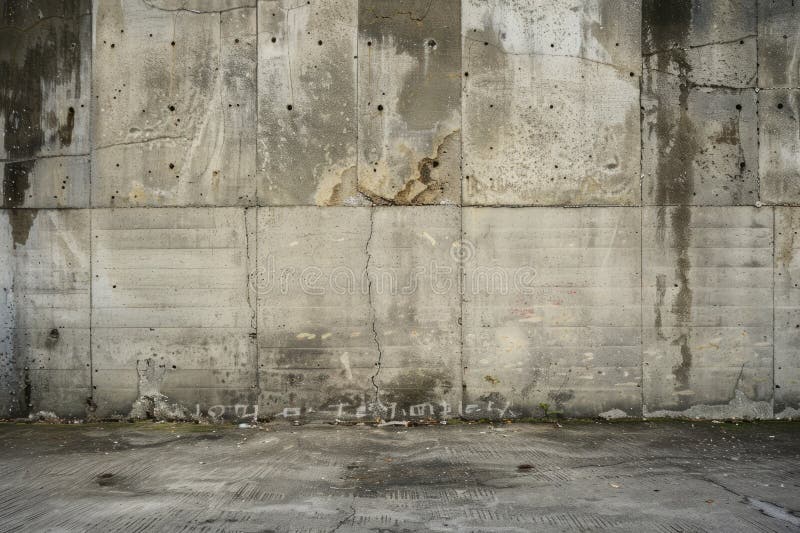 Image of Old Grey Concrete Bunker Wall. Texture for Background Usage ...