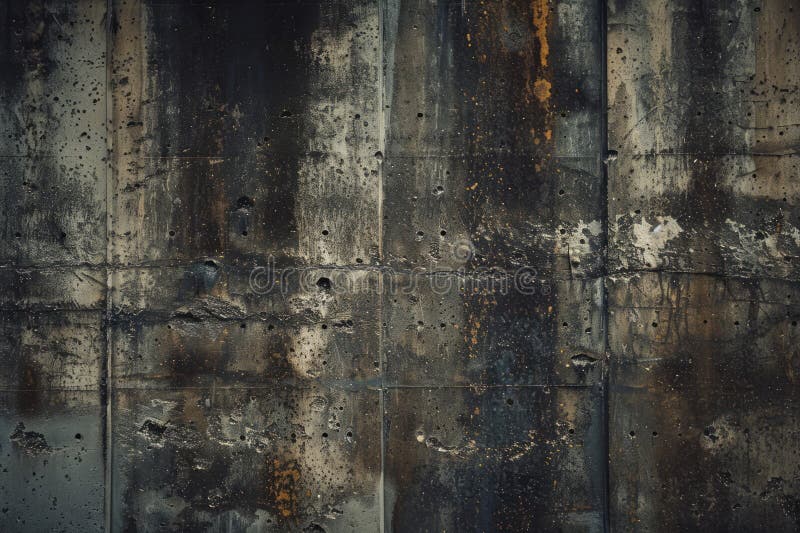 Image of Old Grey Concrete Bunker Wall. Texture for Background Usage ...
