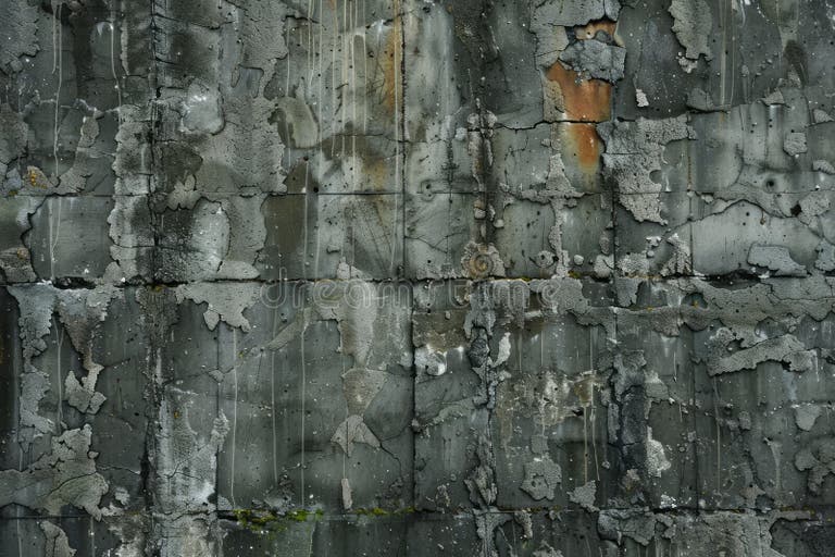 Image of Old Grey Concrete Bunker Wall. Texture for Background Usage ...