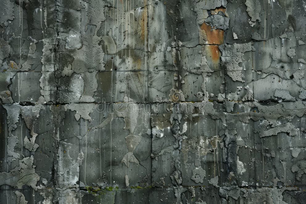 Image of Old Grey Concrete Bunker Wall. Texture for Background Usage ...
