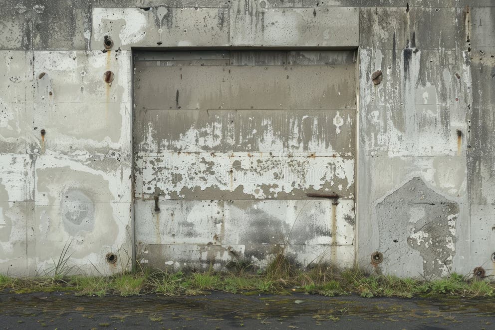 Image of Old Grey Concrete Bunker Wall. Texture for Background Usage ...