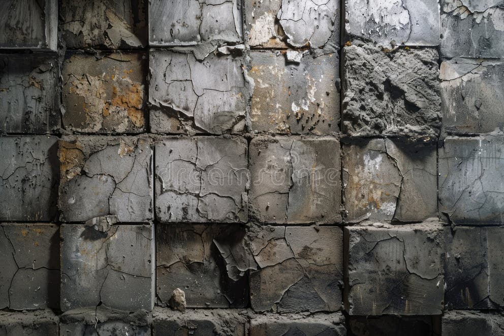 Image of Old Grey Concrete Bunker Wall. Texture for Background Usage ...