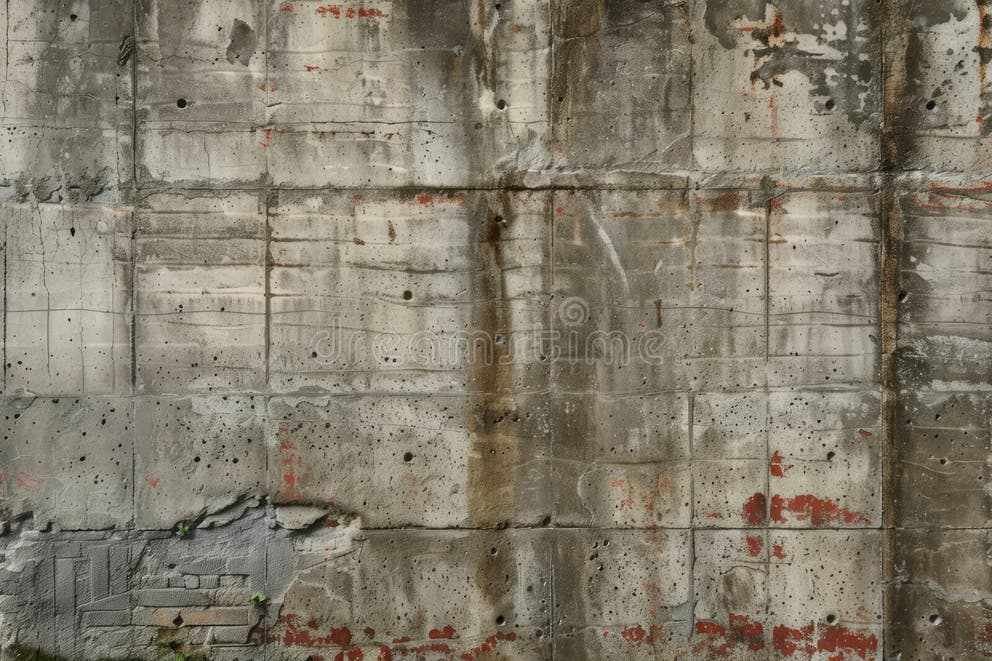 Image of Old Grey Concrete Bunker Wall. Texture for Background Usage ...