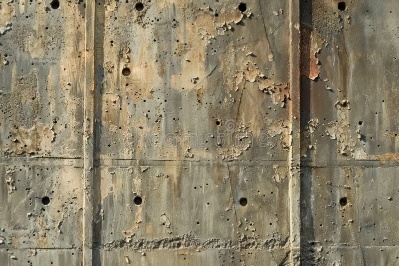 Image of Old Grey Concrete Bunker Wall. Texture for Background Usage ...