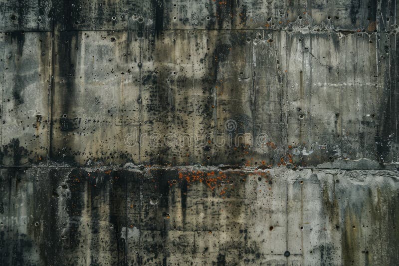 Image of Old Grey Concrete Bunker Wall. Texture for Background Usage ...