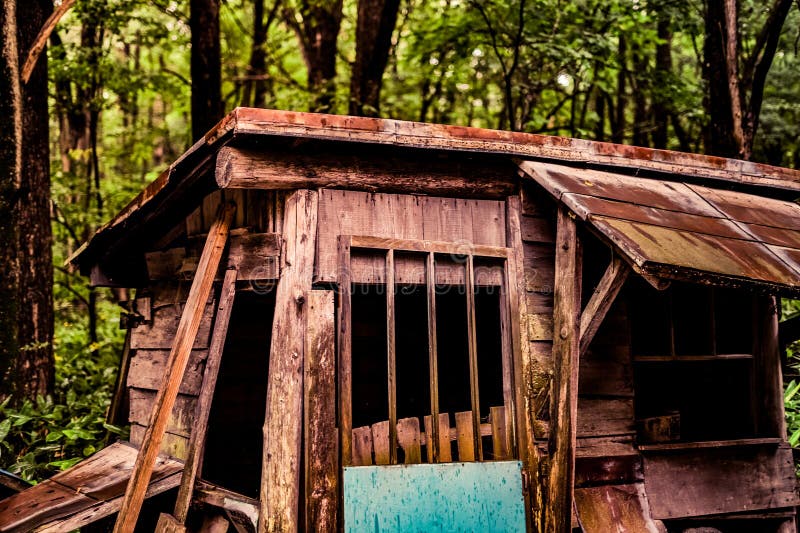 Image of old hut stock photo. Image of abandonment, outdoors - 301359314