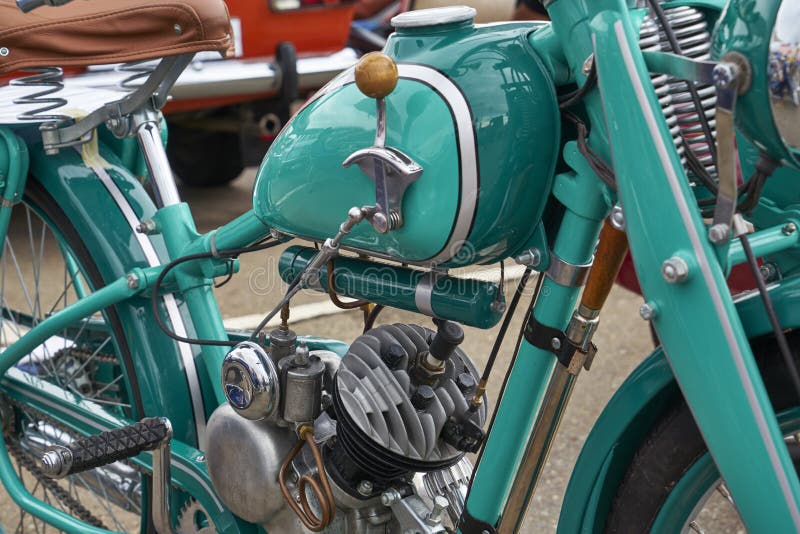 An Image of an Old Motorcycle Stock Image - Image of ancient, circuitry ...