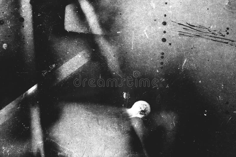 Image of Old Scratched Texture in Black and White Stock Image - Image ...