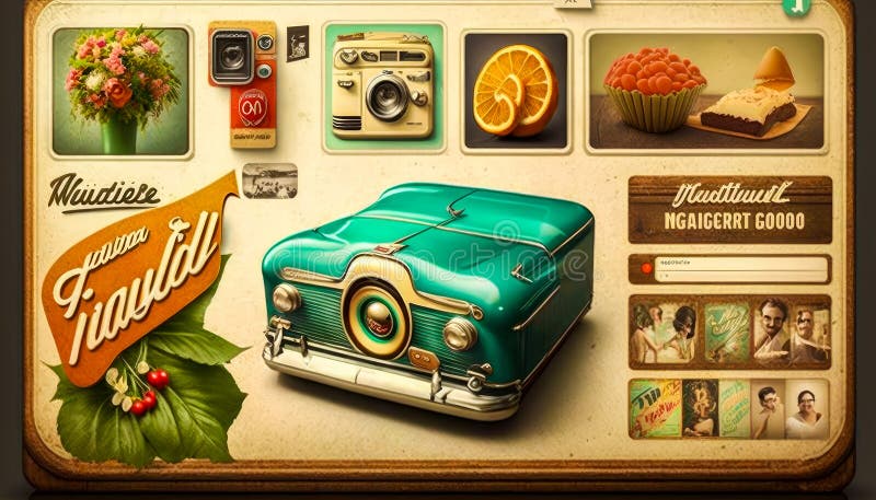 An Image of an Old Style Web Page. Layouts for Social Networks are ...