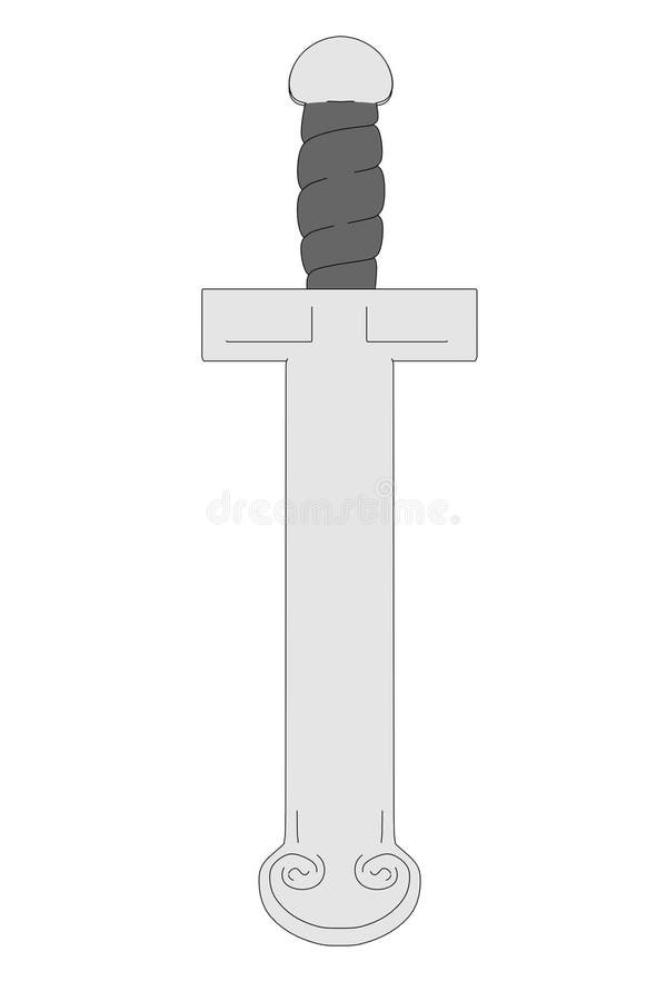 Image of old sword stock illustration. Illustration of toon - 38512814