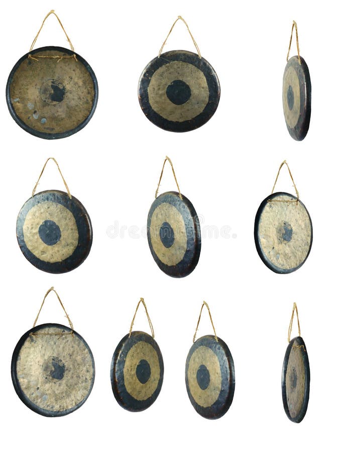 The Image of the Old Traditional Gong. Stock Image - Image of exotic ...