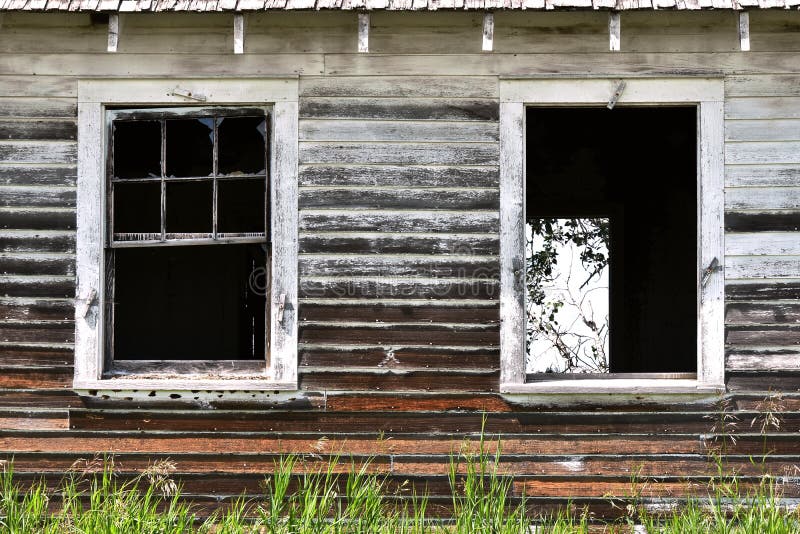 Old Weathered and Broken Window Stock Image - Image of weathered ...