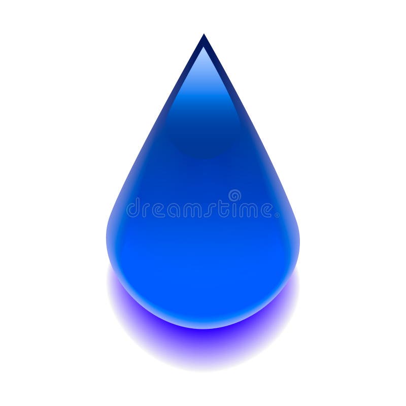 Image one drop 3d stock vector. Illustration of rain - 96292859