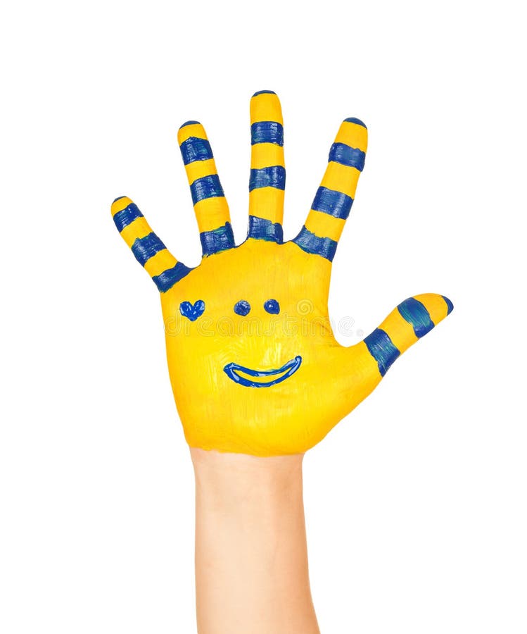 Hand with Yellow Manicure Unzips Yellow Jacket on Gray. Colors of the ...