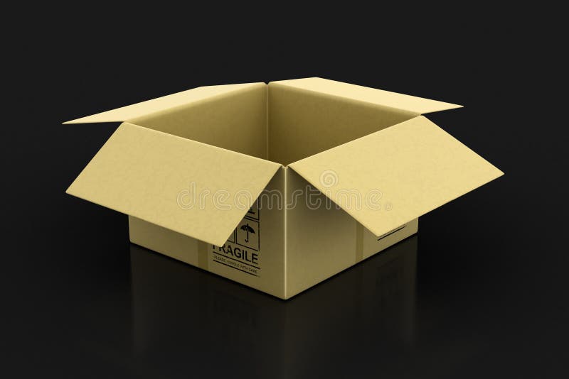 Image of Open package stock illustration. Illustration of empty - 81261972