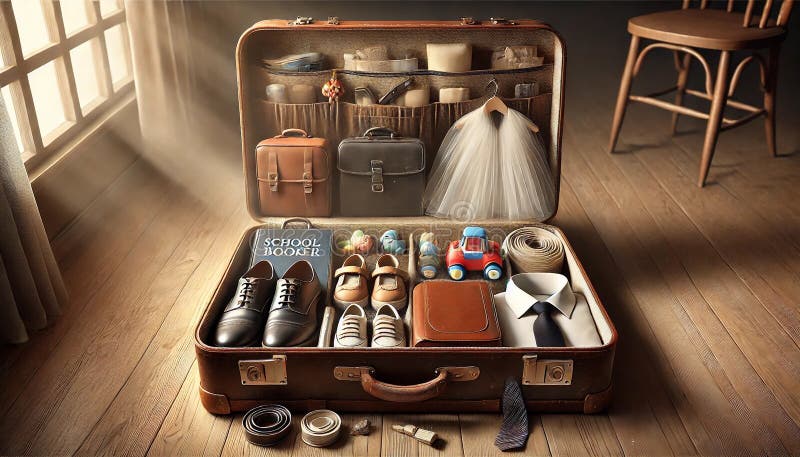 An Image of an Open Suitcase Filled with Objects Symbolizing Different ...