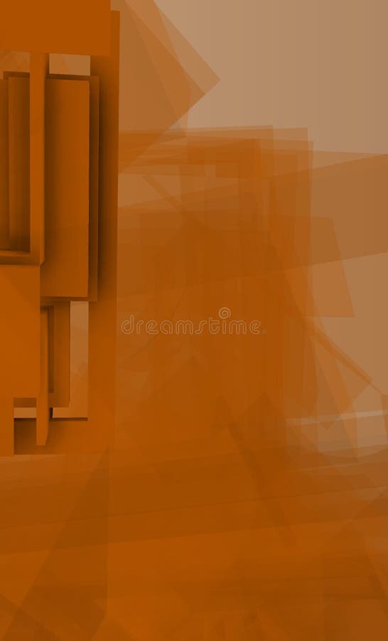 Image of Orange Background with Mist Environment Stock Illustration ...