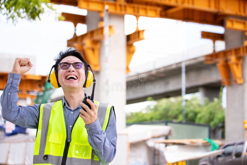 Image Outside the Industrial Construction Engineers in Yellow ...