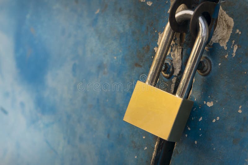 Image of Padlock with Blue Background Stock Image - Image of encryption ...
