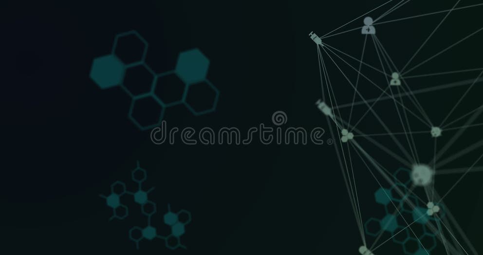 Image of Padlock Icon and Data Processing Over Media Icons Stock ...