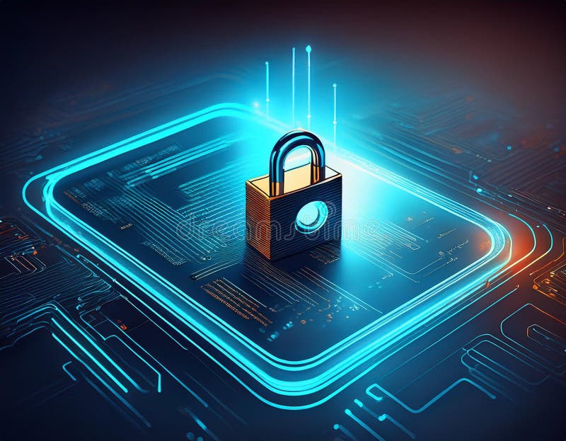 Image of a Padlock Over a Document, Symbolizing Secure and Compliant ...