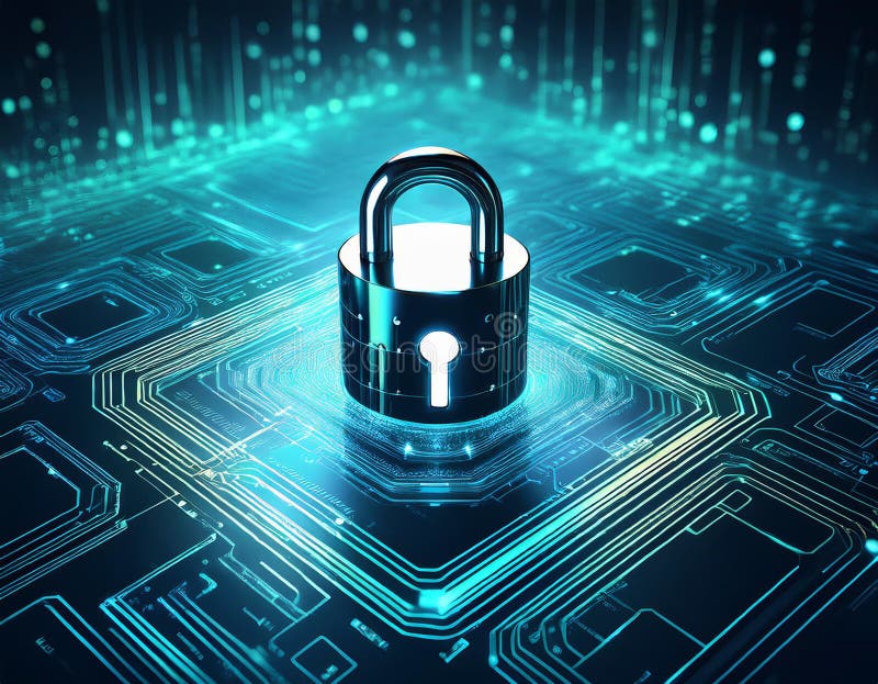 Image of a Padlock Over a Document, Symbolizing Secure and Compliant ...