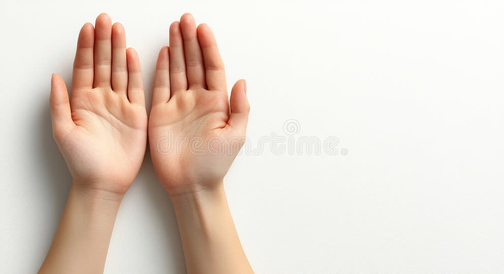 The Image of a Pair of Hands, Softly Lit and Partially Shaded, Evokes ...