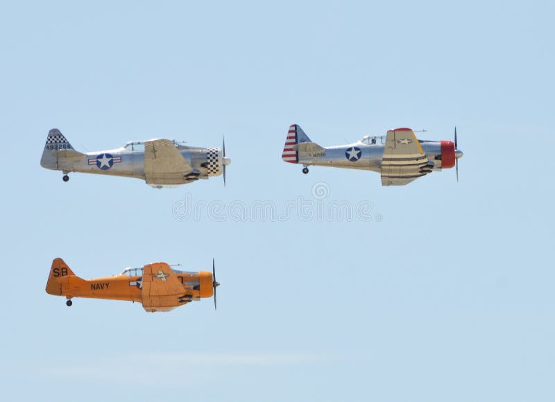 A Pair of T-6 Texan Trainers Editorial Image - Image of trainer, ryan ...