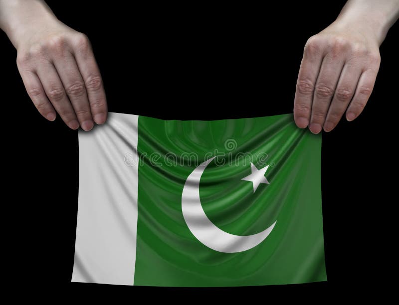 Pakistan flag in hands stock image. Image of freedom - 126187129