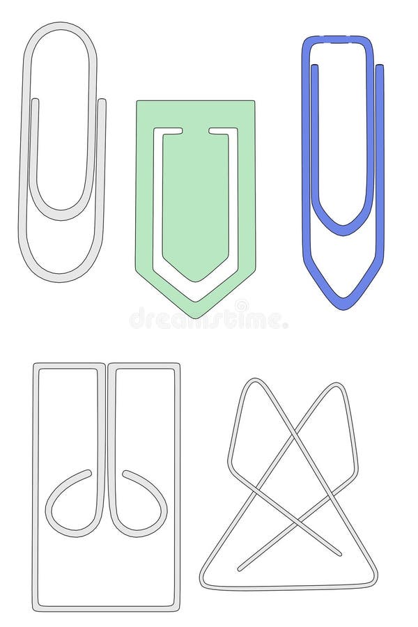 Image of paper clips stock illustration. Illustration of paper - 37009168
