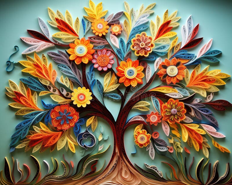 The Tree of Life of Paper is a Form of Paper Manipulation. Stock ...