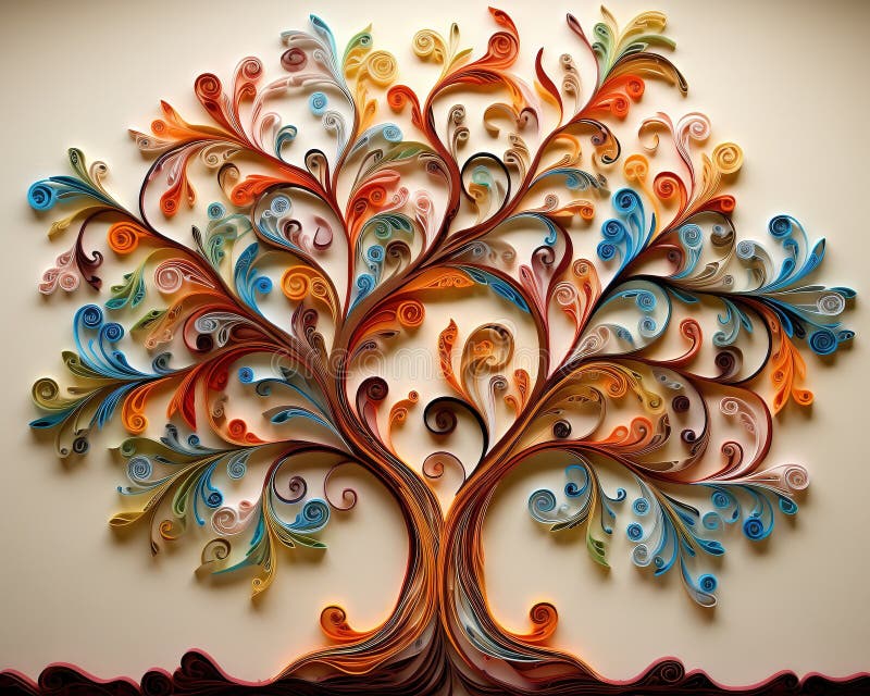 The Tree of Life of Paper is a Form of Paper Manipulation. Stock ...