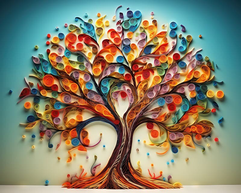 The Tree of Life of Paper is a Form of Paper Manipulation. Stock ...