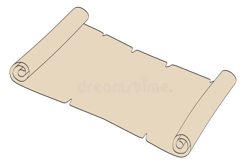Image of paper scroll stock illustration. Illustration of toon - 37771893