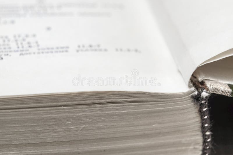Image of Part of an Open Book Stock Image - Image of shape, print ...