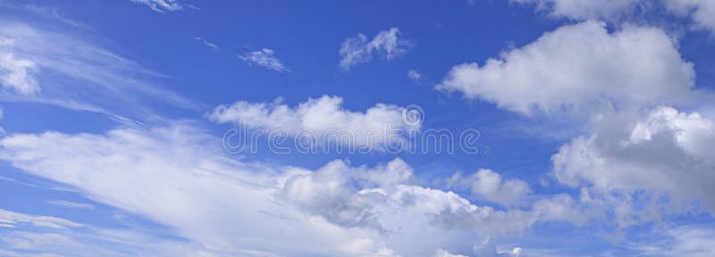 Image of a Partly Cloudy and Partly Clear Sky during the Day Stock ...