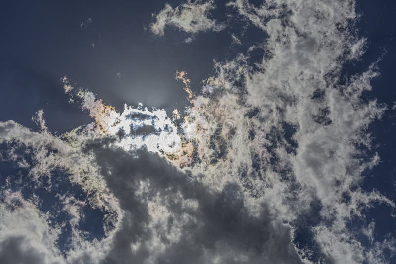 Image of a Partly Cloudy and Partly Clear Sky during the Day Stock ...