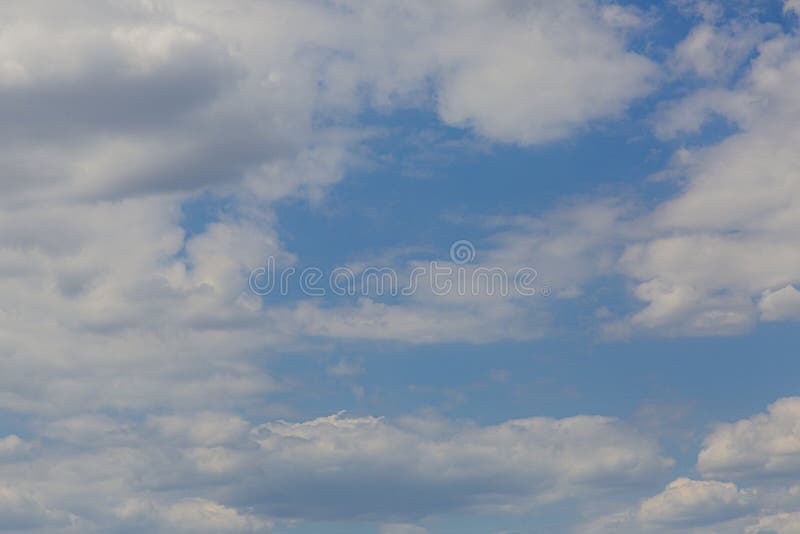 Image of a Partly Cloudy and Partly Clear Sky during the Day Stock ...