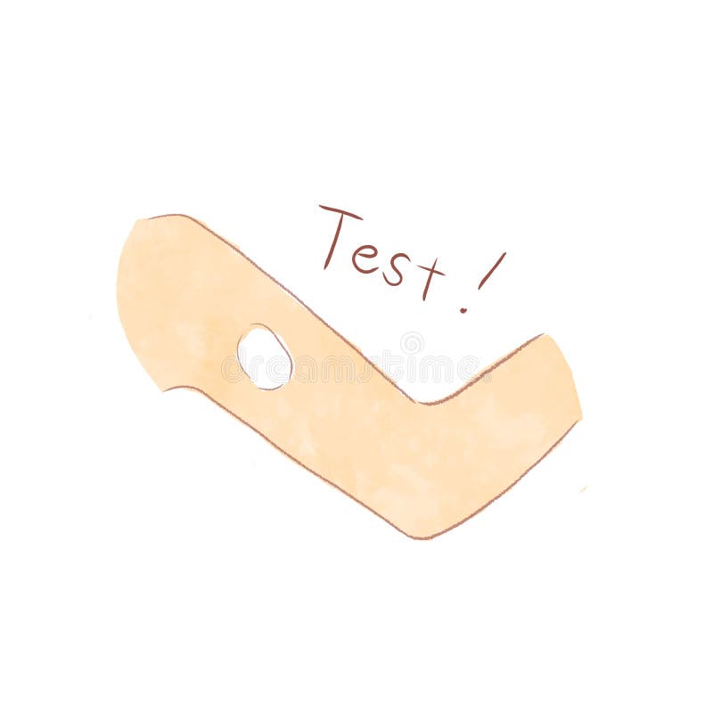 The Image of Patch Testing on the Upper Arm. Cute and Simple Art Style ...