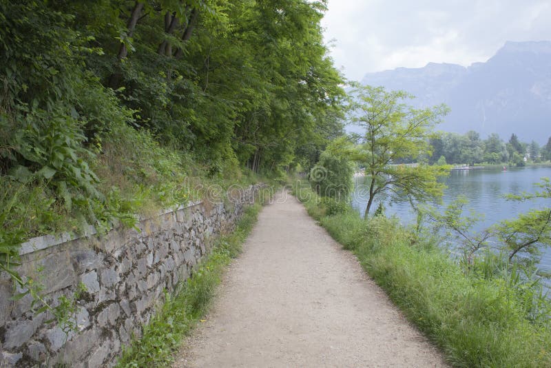 Path on the lake stock photo. Image of lake, path, landscape - 118593722