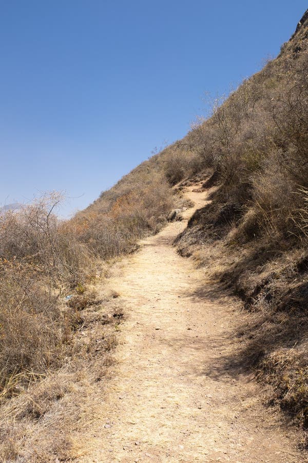 Image of a Pathway Trail in Cusco Peru. Stock Image - Image of natural ...