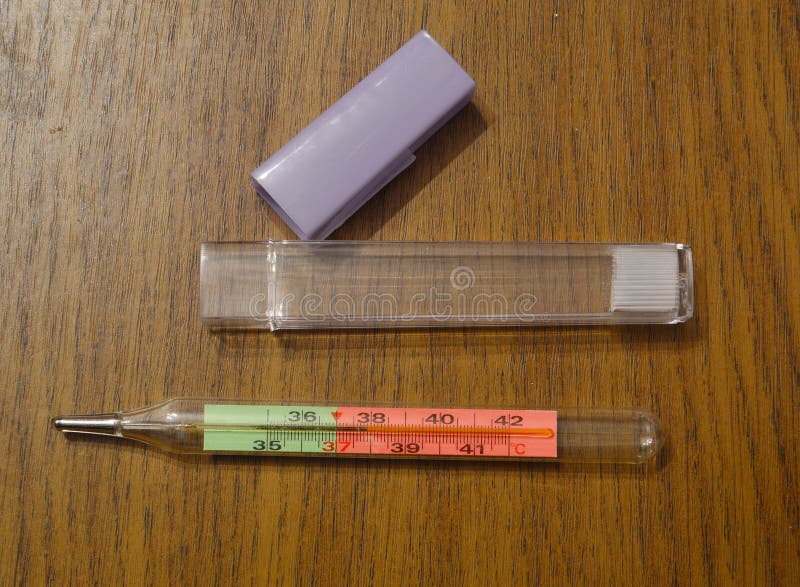 The Patient `s Body Temperature is 38 Degrees Stock Photo - Image of ...