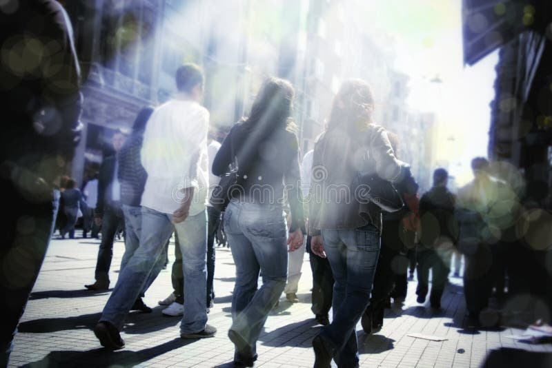 People Walking in Rush Hour Editorial Stock Photo - Image of business ...