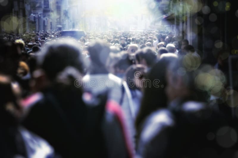 People Walking in Rush Hour Editorial Stock Image - Image of human ...