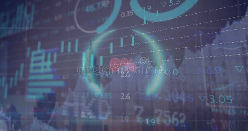 Image of 0 with Percentile in Circle, Multiple Graphs and Trading Board ...