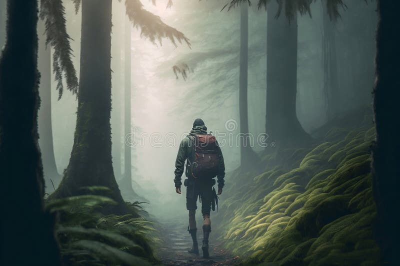 Finding Peace in Solitude: Exploring the Forest Alone, Generative Ai ...