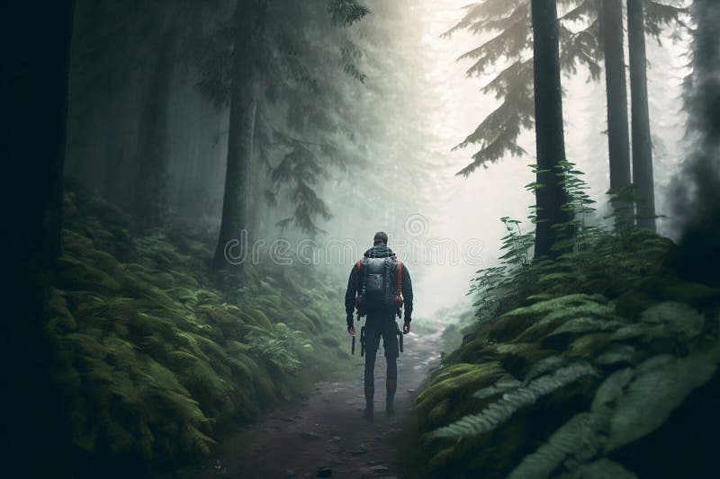 Finding Peace in Solitude: Exploring the Forest Alone, Generative Ai ...
