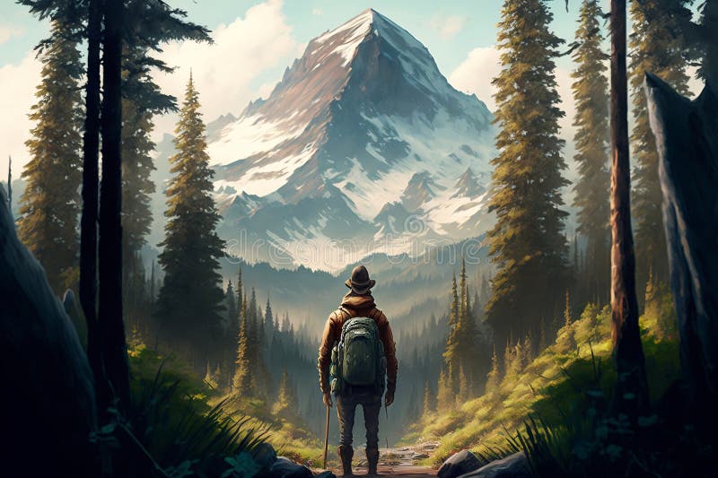 Finding Peace in Solitude: Exploring the Forest Alone, Generative Ai ...