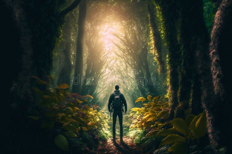 Finding Peace in Solitude: Exploring the Forest Alone, Generative Ai ...